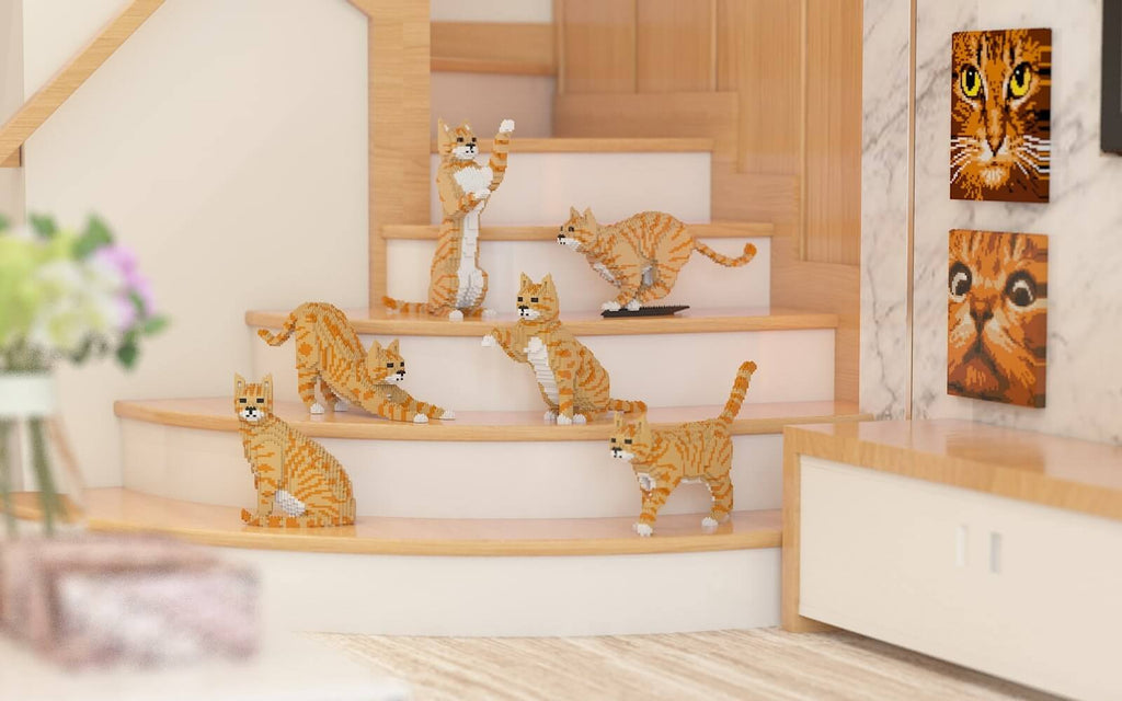 Tabby Cat - Pet Building Kit - Build 'Em Pets