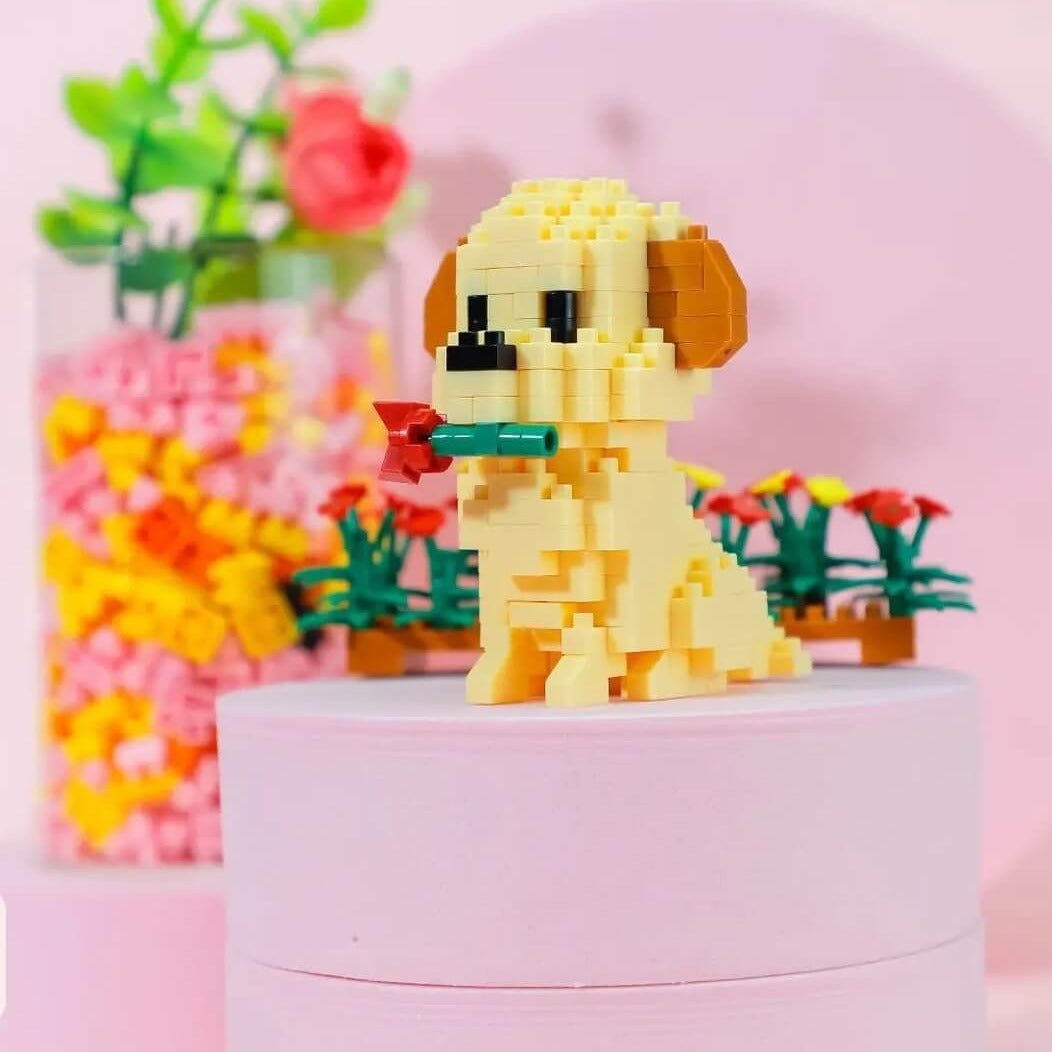 Mini Labrador Toy Building Blocks l Different Than LEGOs – Build 'Em Pets