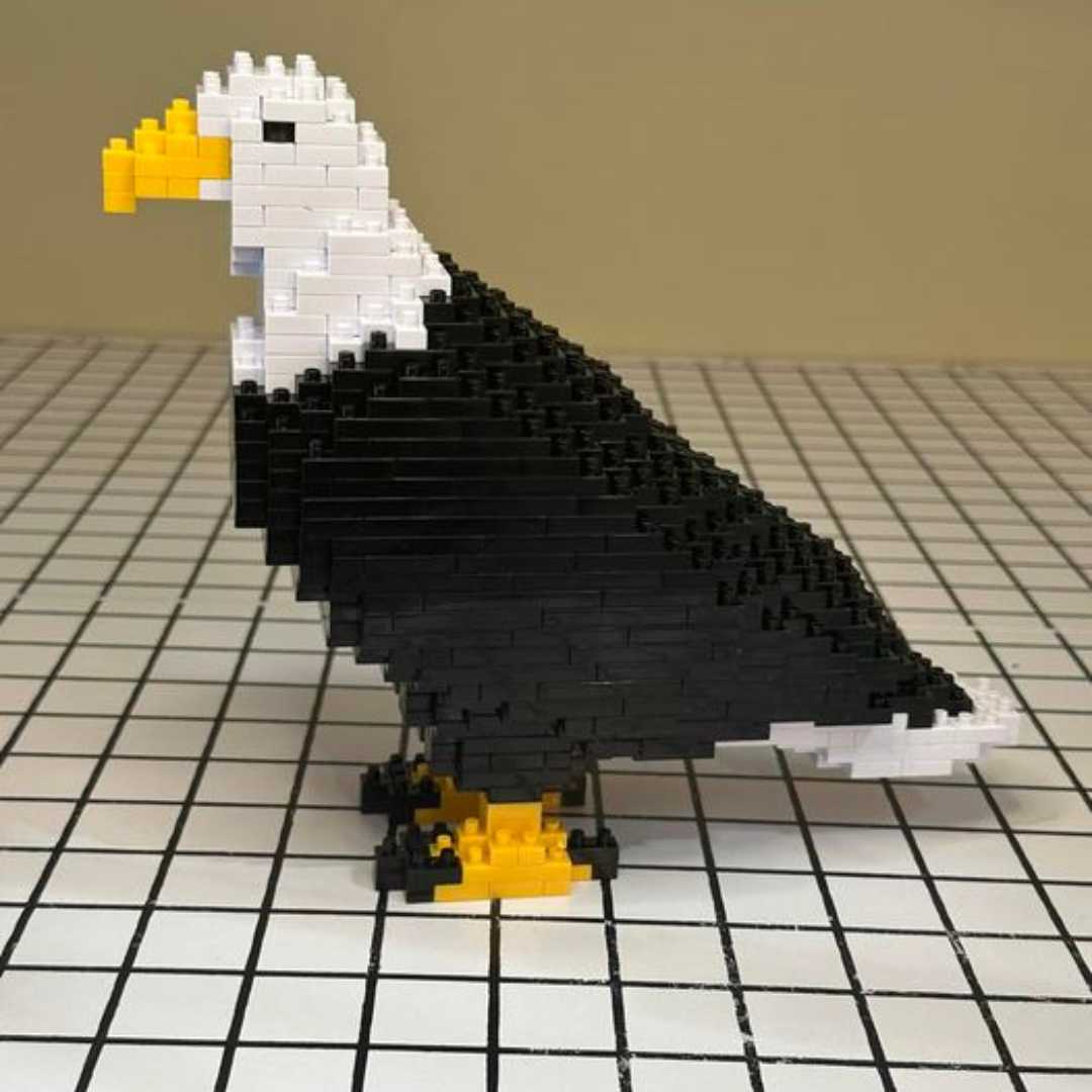 Bald Eagle Toy Building Blocks l Different Than LEGOs – Build 'Em Pets
